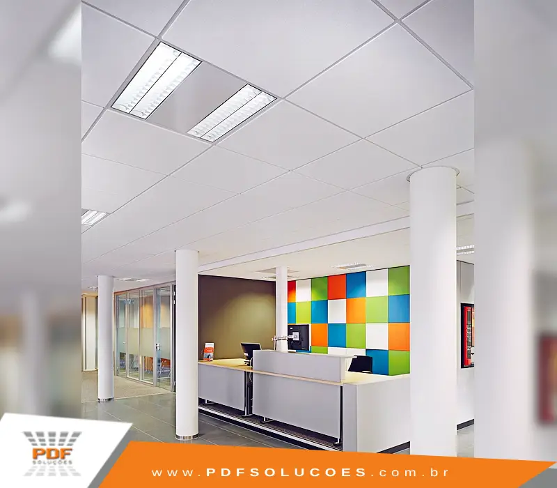 Forro de Fibra Mineral Armstrong Perla Open Plan | PDF Soluções